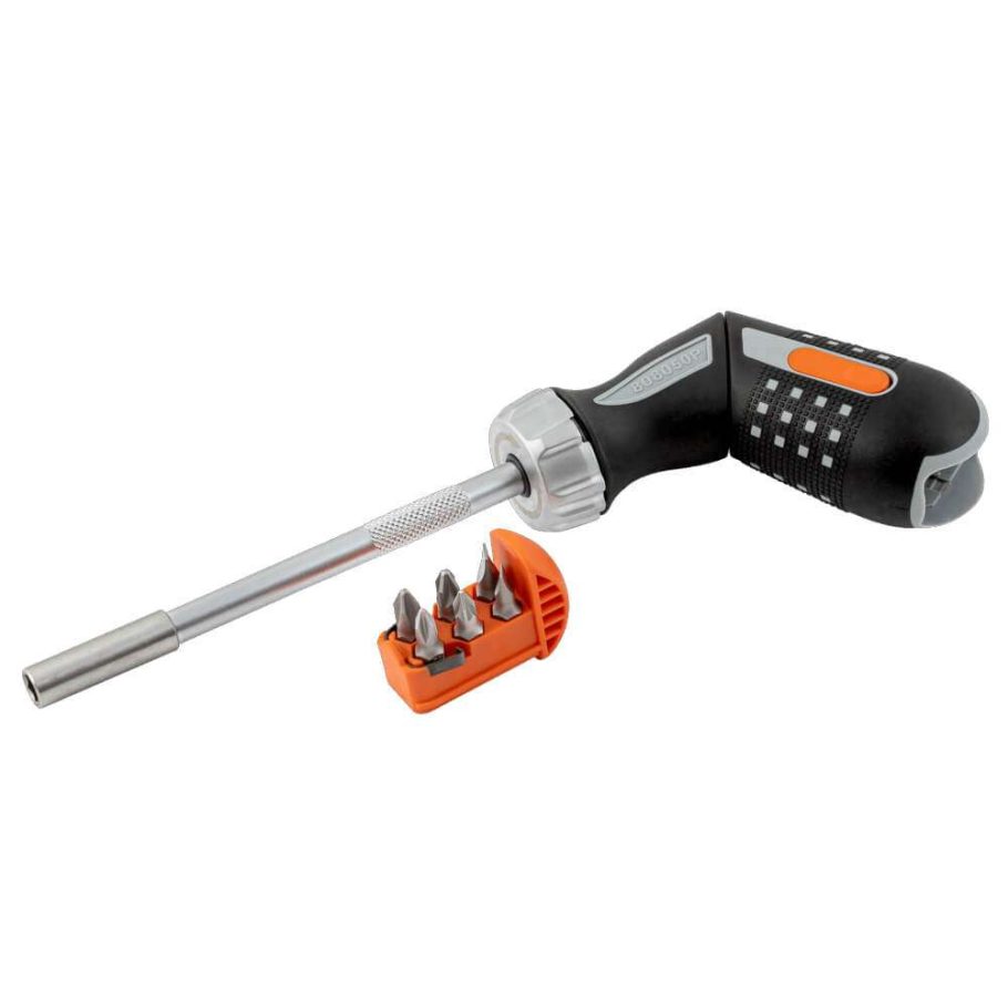 Bahco 808050P | Ratcheting bit holding screwdriver, handle can swivels ...