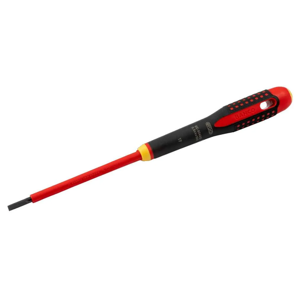 Bahco BE-8010S | Ergo ไขควงปากแบน ด้ามจับหุ้มฉนวนกันไฟฟ้า ขนาด 0.4x2 ...