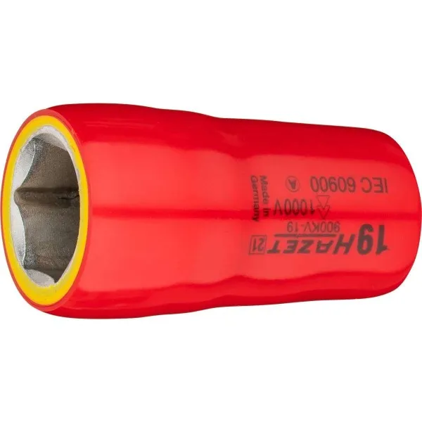 Hazet 900KV-19 | Hexagon socket, 1/2 inch square drive with protective ...