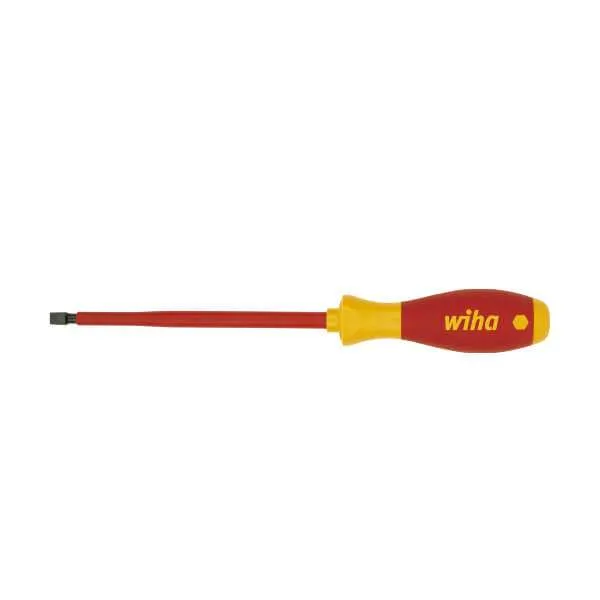 Wiha 320N (00829) | Slotted screwdriver SoftFinish insulated handle 6.5 ...